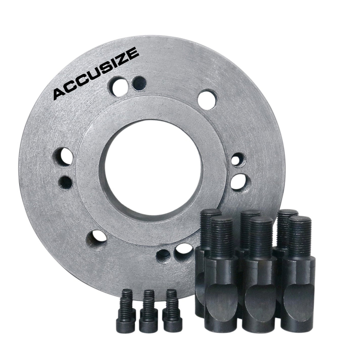 Fully Machined Lathe Chuck Back Plate, D1 Type Adapter for Most 4 Jaw ...